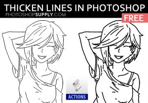 (FREE) Thicken Lines in Photoshop - Photoshop Supply